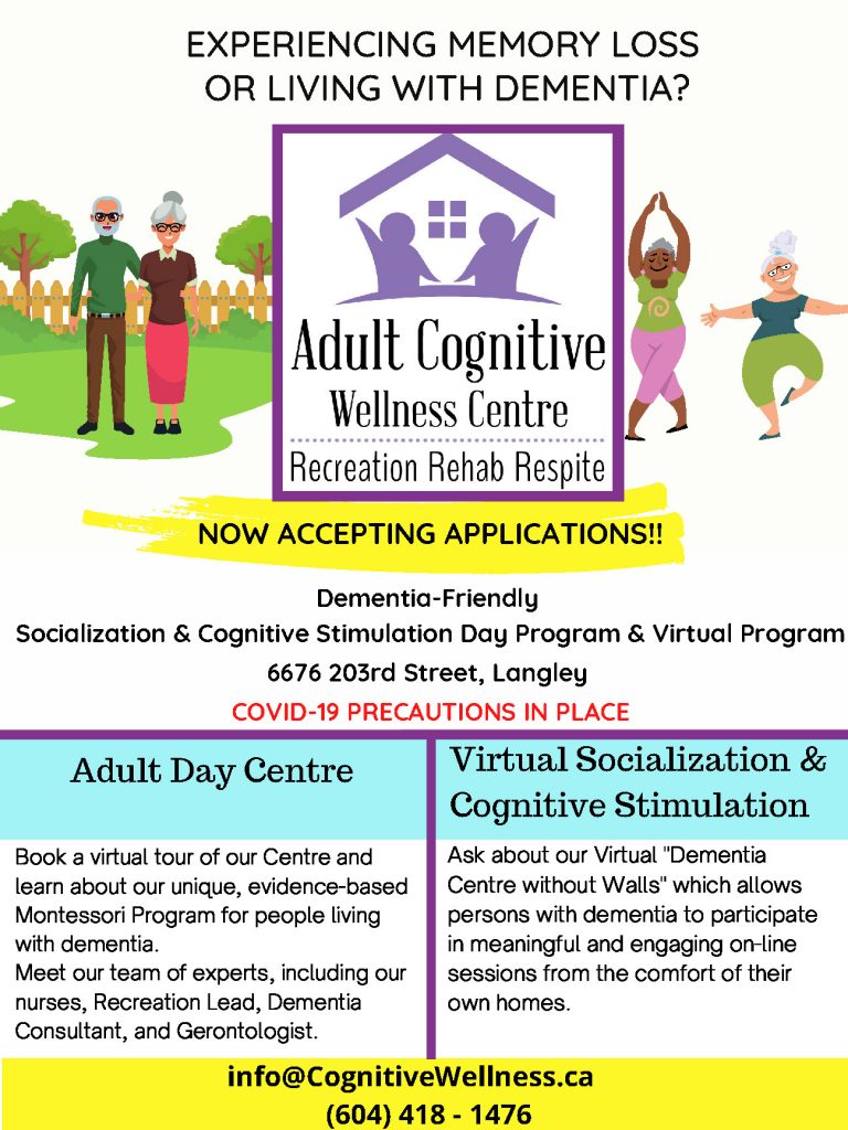 Adult Cognitive Wellness CentreWe Focus on Ability | Langley