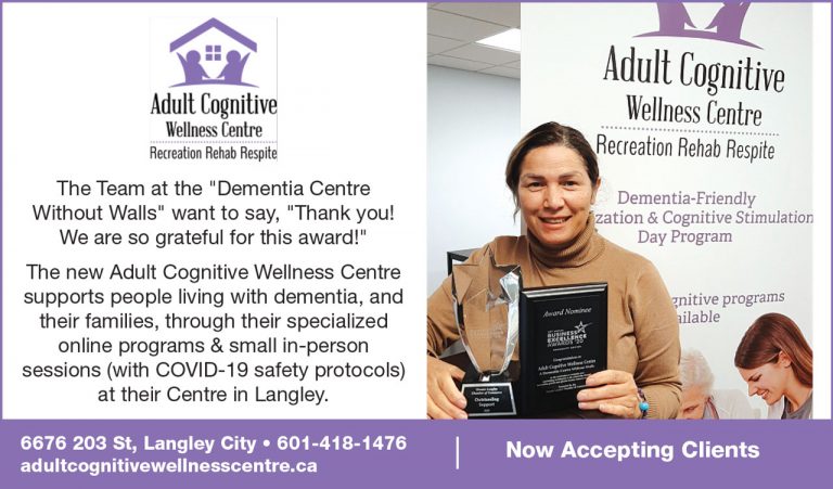 Adult Cognitive Wellness Program Wins “Outstanding Support” Award